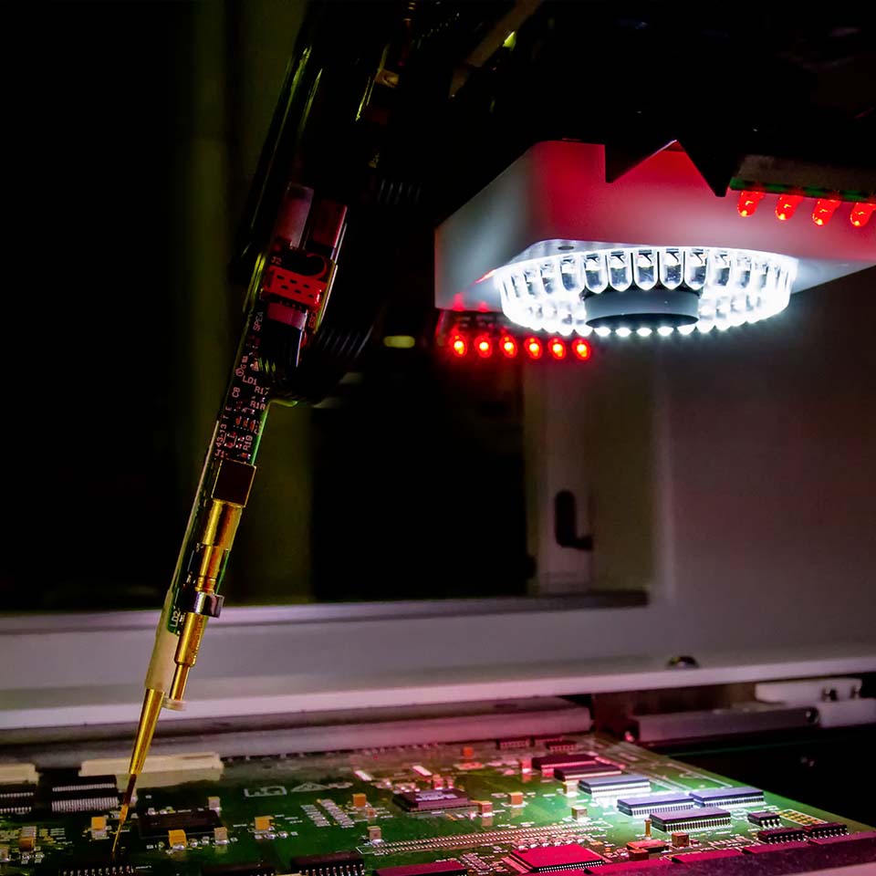 Flying Probe Test for electronic boards PCB - Automatic Flying Probe ...