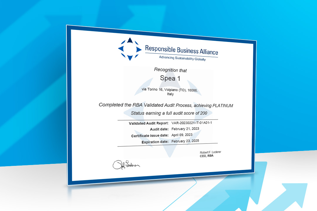 SPEA荣膺(RBA) 责任商业联盟VAP白金级认证 - SPEA
